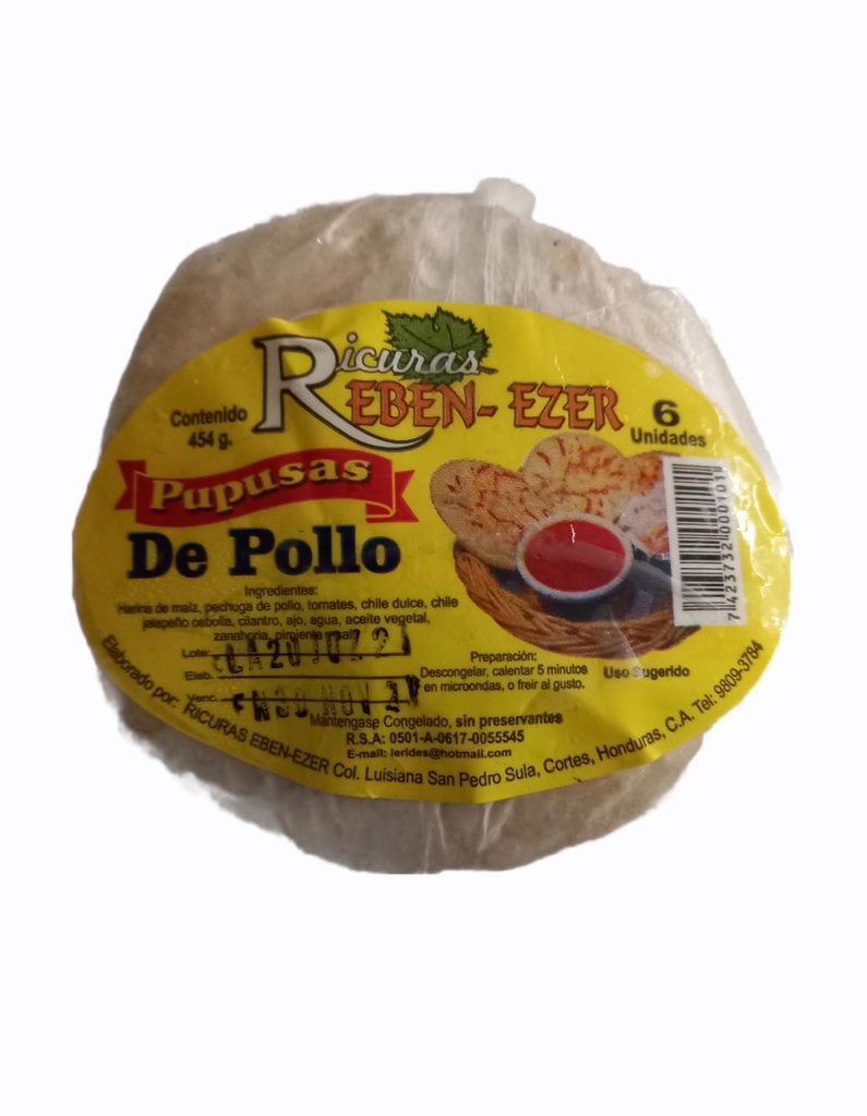 PUPUSA EBENEZER DE POLLO 6 UNI | Supermercado El Éxito