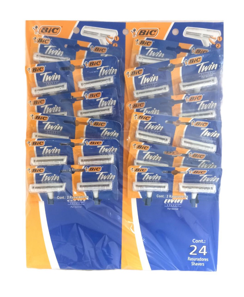 PAQUETE RASURADORA BIC TWIN 24 UNDS | Supermercado El Éxito