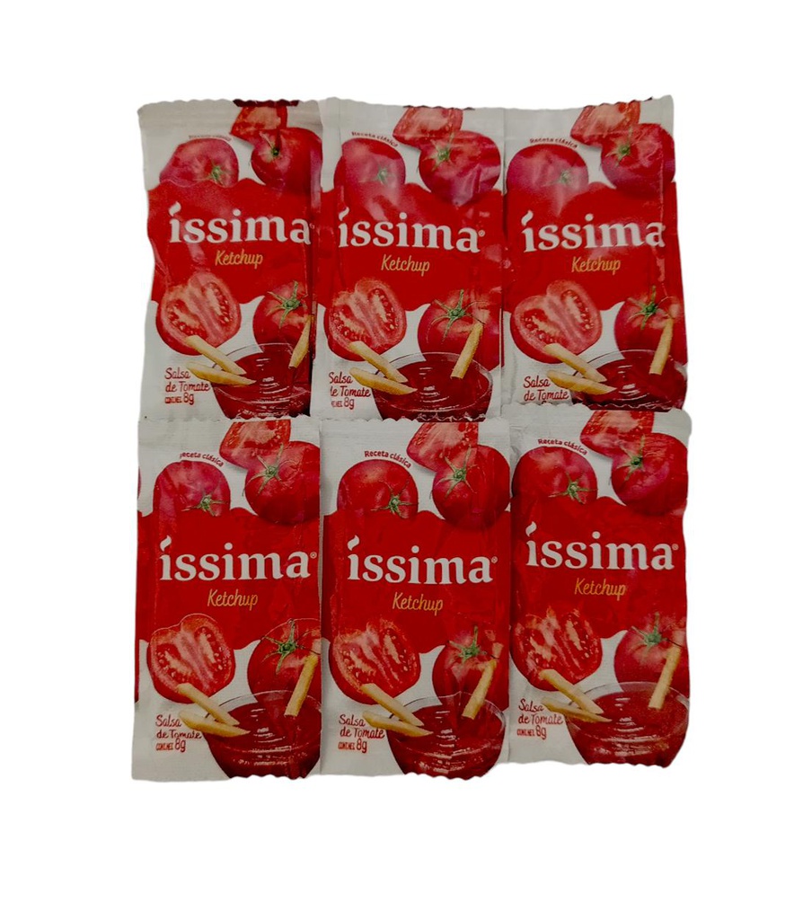KETCHUP ISSIMA SACHETS 50 UN | Supermercado El Éxito