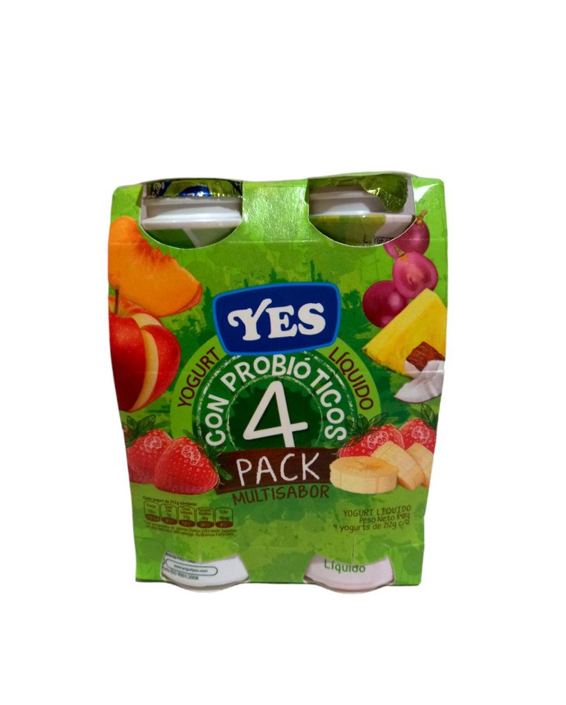 YOGURT YES MULTI SABOR 4 PACK | Supermercado El Éxito