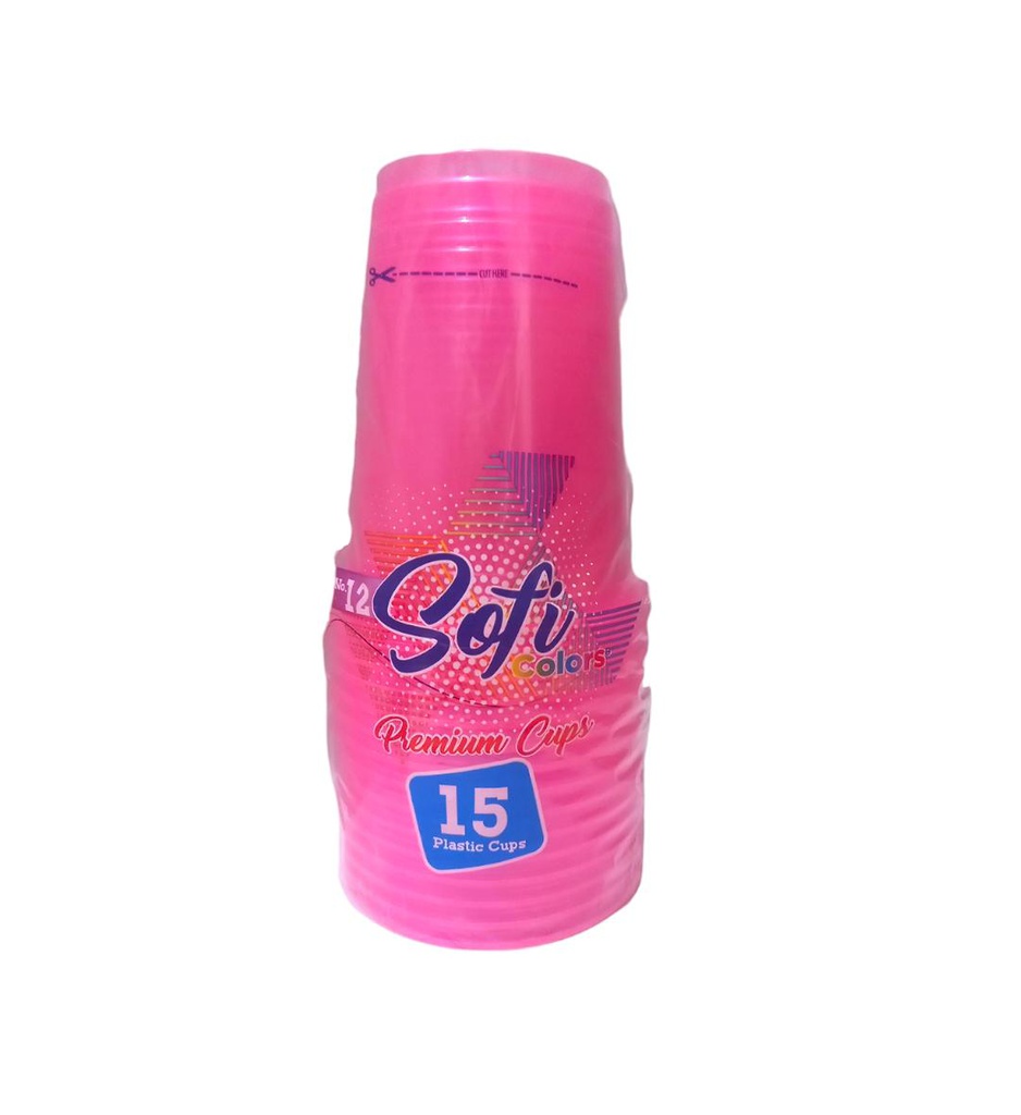 VASO PLASTICO #12 SOFI COLORS | Supermercado El Éxito