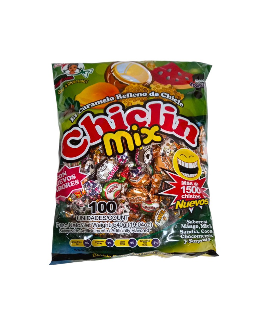 CONFITE CHICLIN MIX 100UND SAG | Supermercado El Éxito