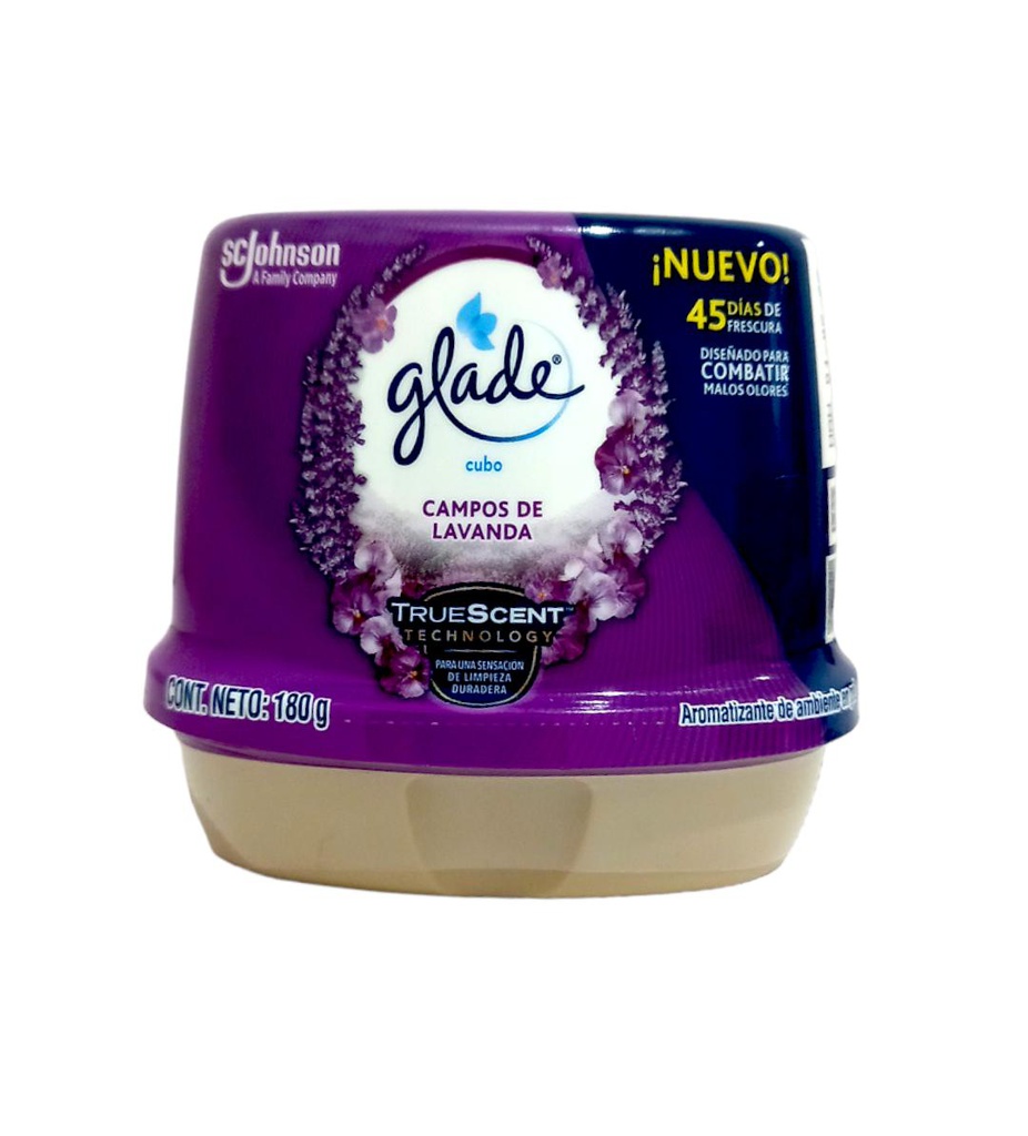 GLADE CUBO CAMPOS LAVANDA 180 | Supermercado El Éxito