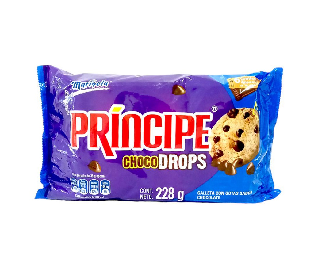 PRINCIPE CHOCO DROPS 228G 6P | Supermercado El Éxito