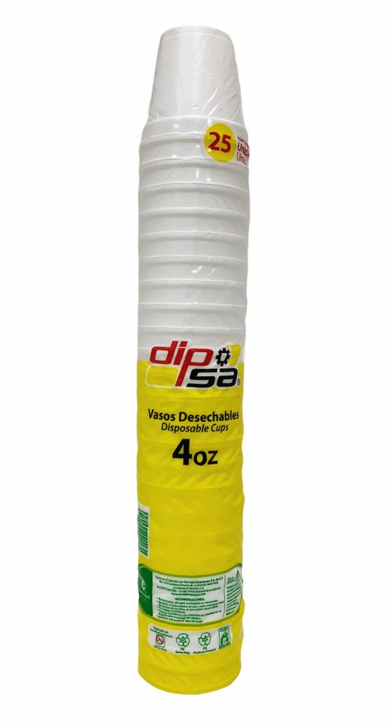 VASO TERMICO FOAM DIPSA 4OZ | Supermercado El Éxito