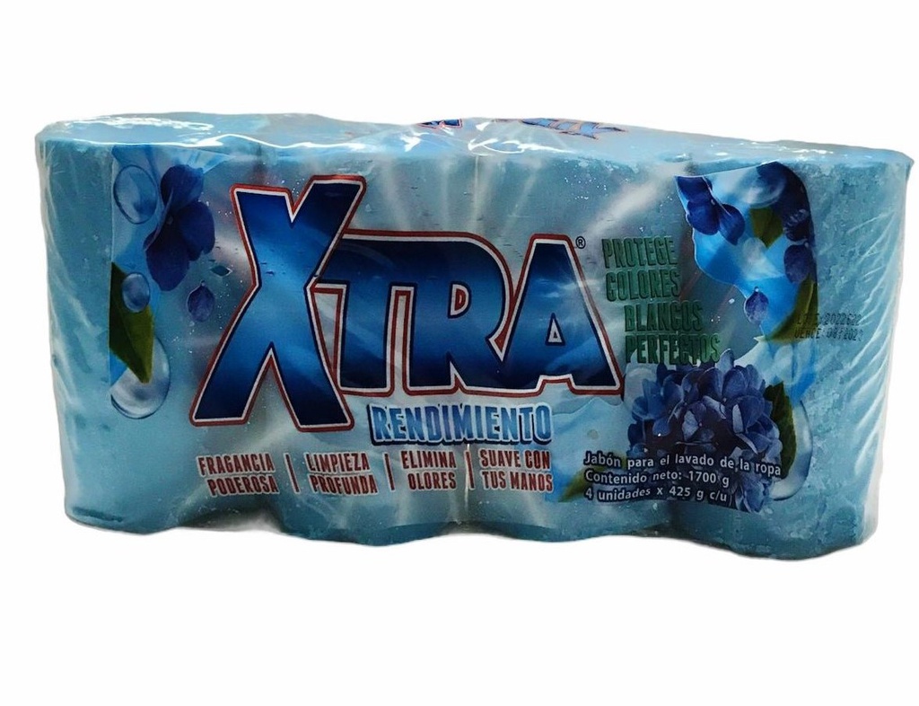 JABON XTRA 4PACK 425G AZUL COL | Supermercado El Éxito