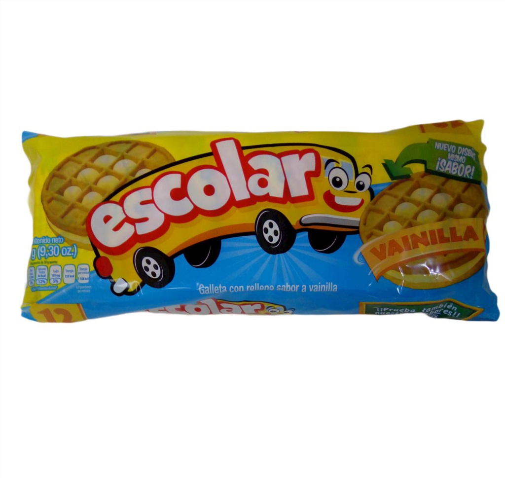 GALLETA ESCOLAR VAINILLA GAMA | Supermercado El Éxito
