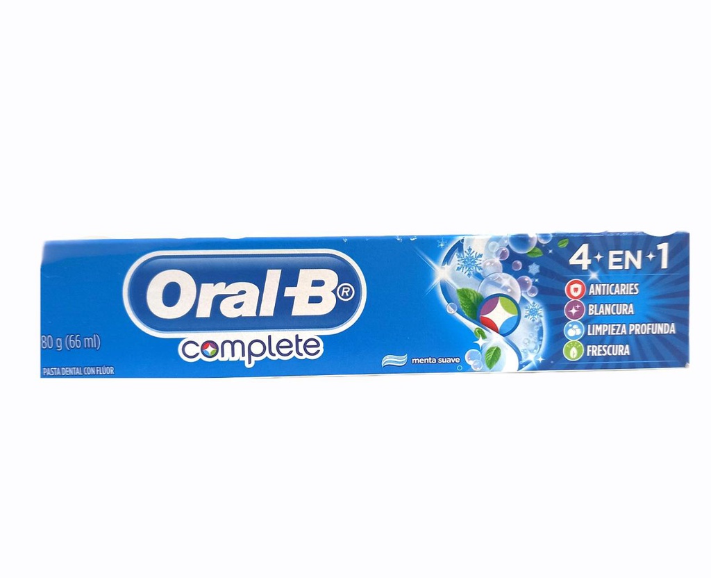 ORAL B PASTA COMPLETE 66 ML | Supermercado El Éxito