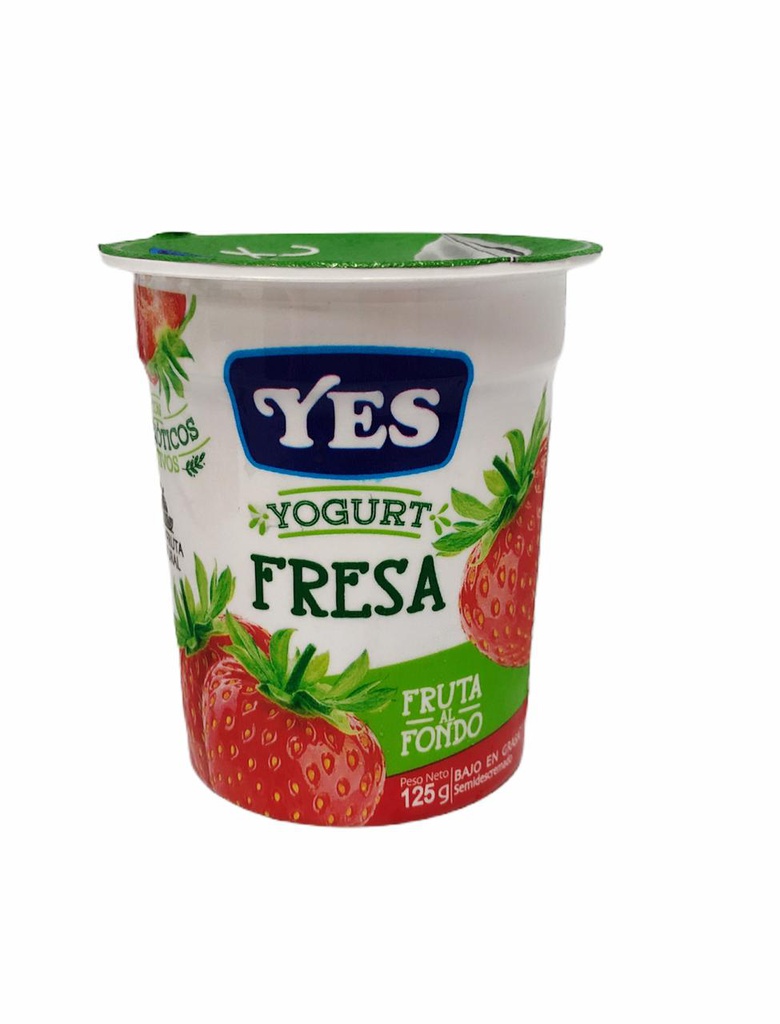 YOGURT YES FRUTA FRESA 125GR | Supermercado El Éxito